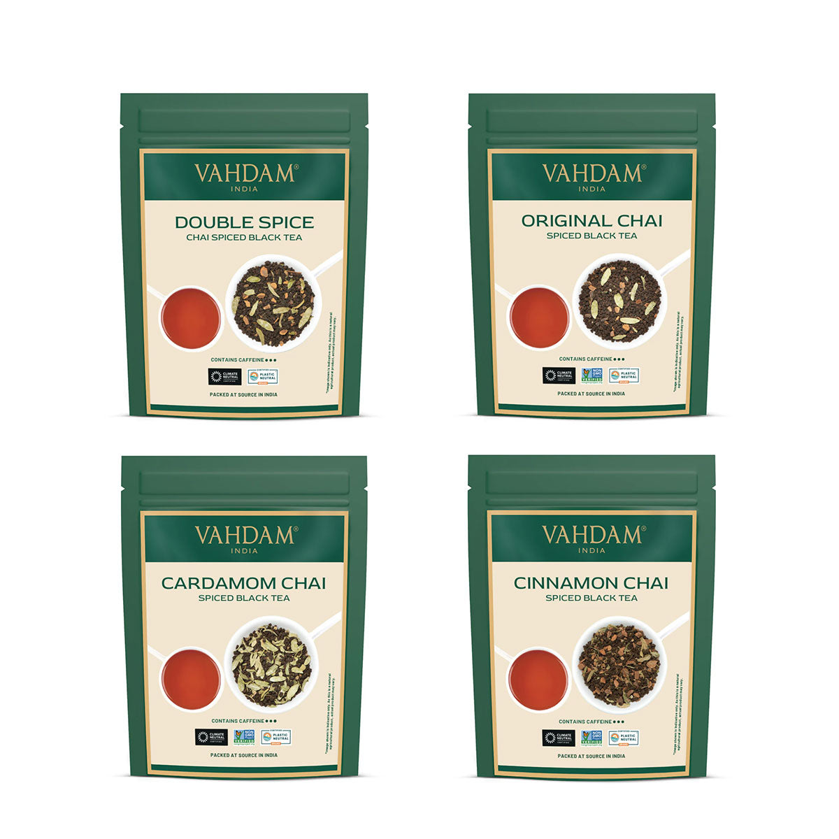 Chai Tea Bundle Set of 4 | Spiced Chai Tea Collection | VAHDAM®