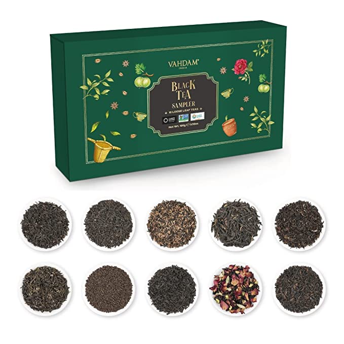 Assorted Black Teas Sampler, Pack of 10 Teas - VAHDAM® USA