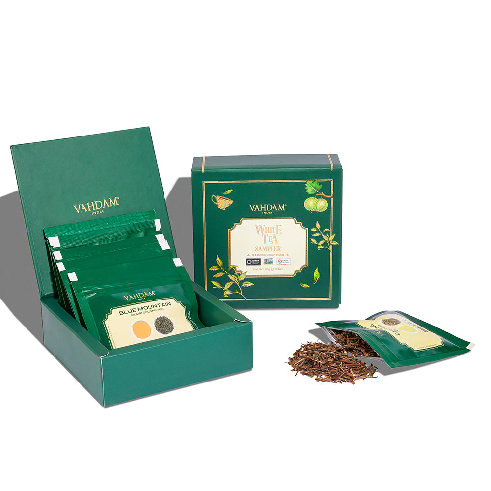 Assorted White Teas Sampler, 5 Teas