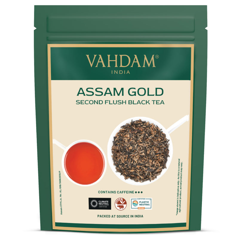 Assam Gold Second Flush Black Tea | 3.53 Oz | Loose Leaf Tea