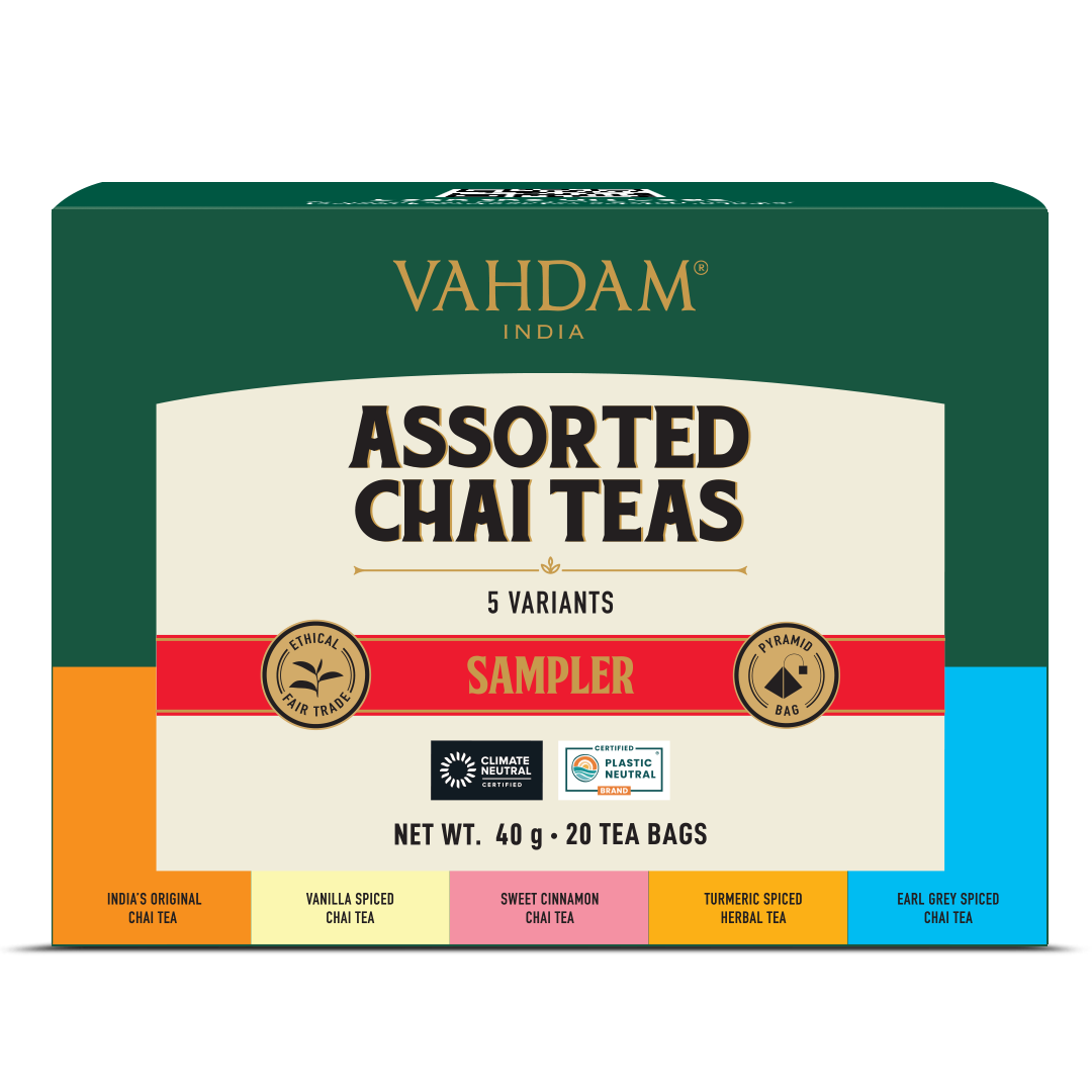 Assorted Chai Teas Gift Set, 5 Variants