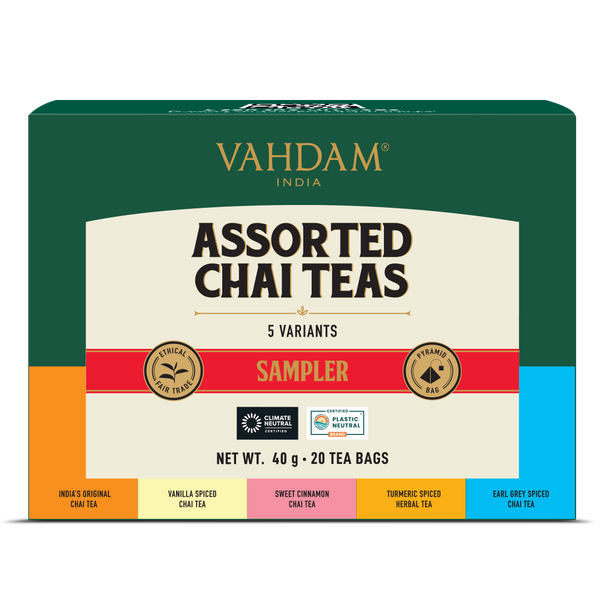 Assorted Chai Teas Gift Set, 5 Variants
