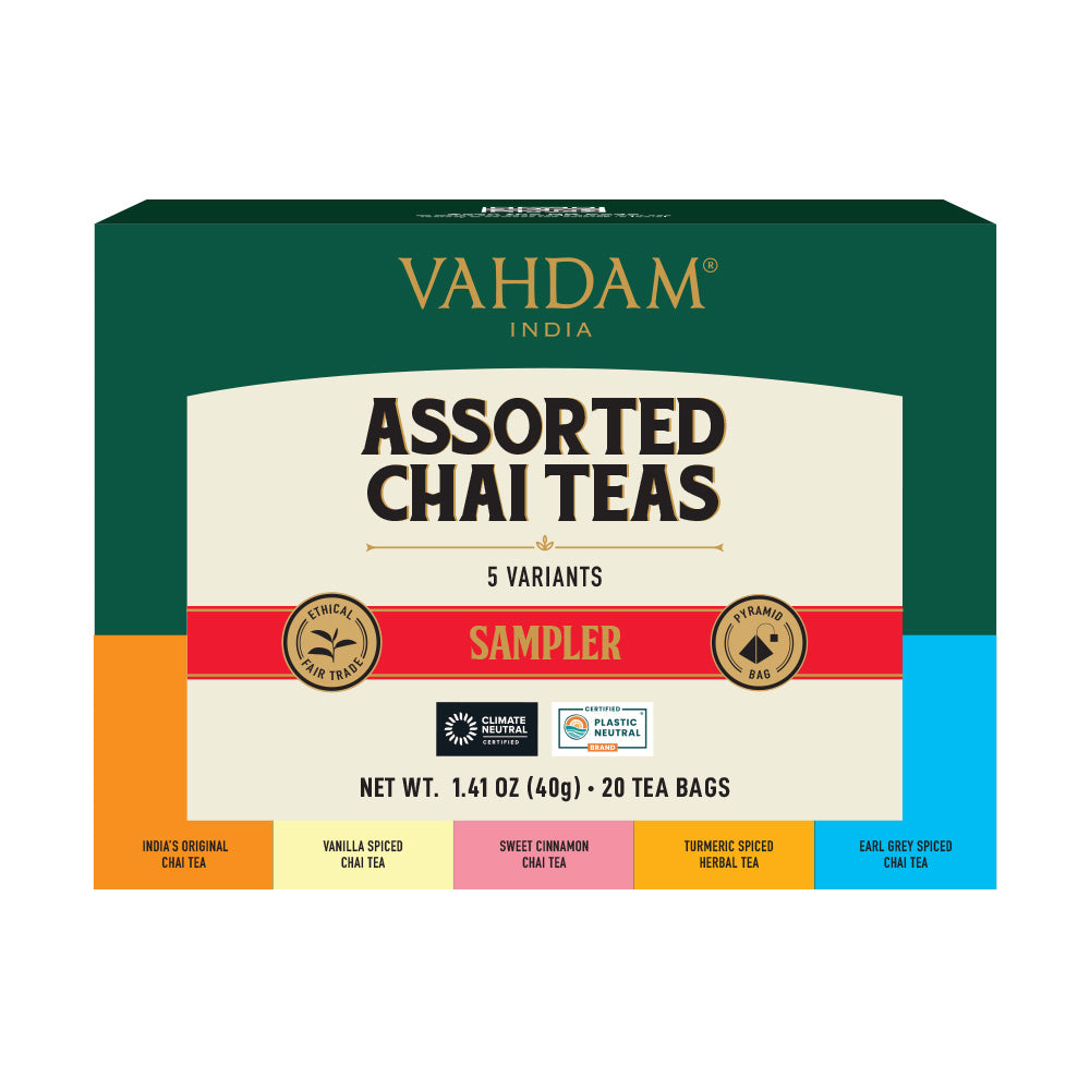 Assorted Chai Teas Gift Set, 5 Variants
