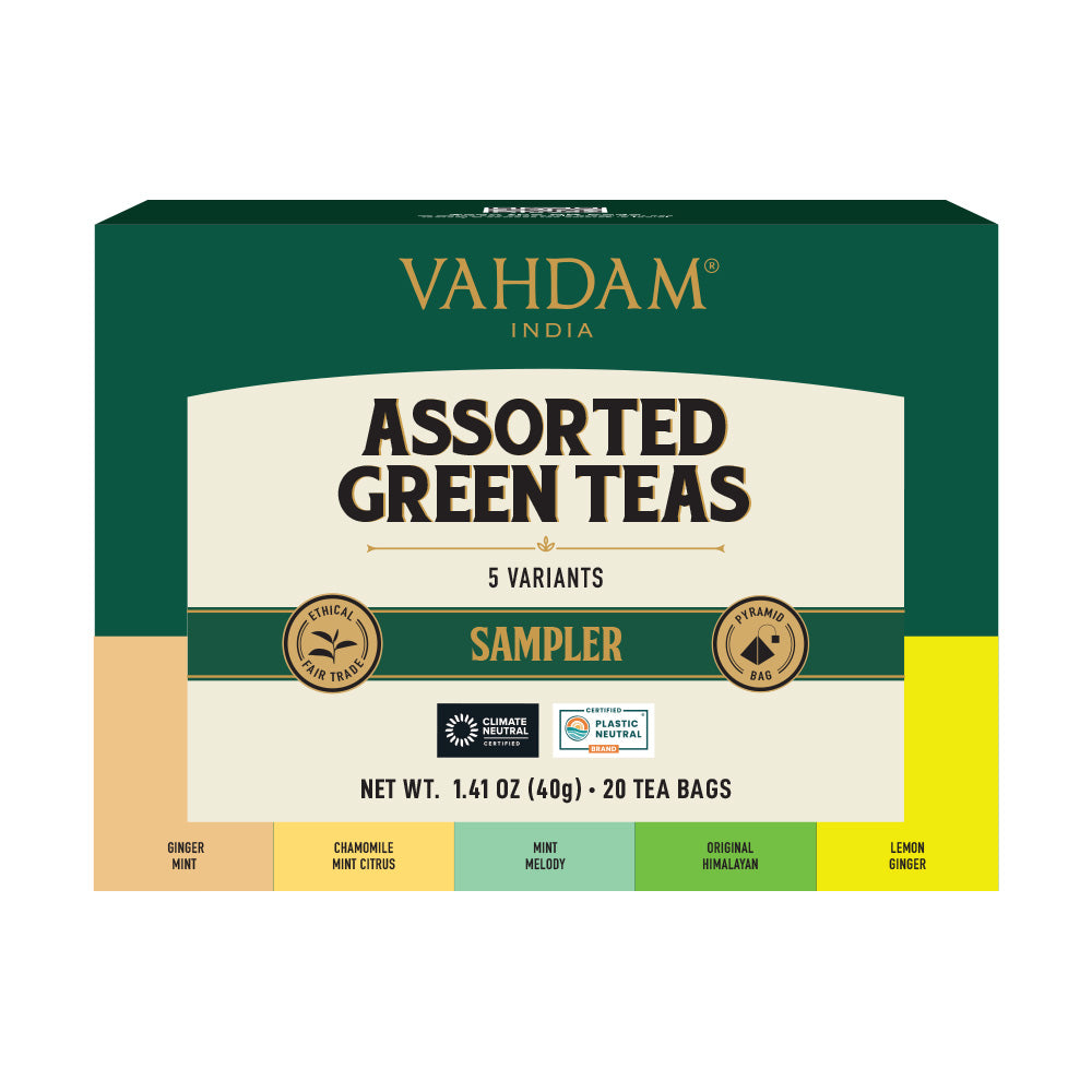 Assorted Green Teas Gift Set, 5 Variants
