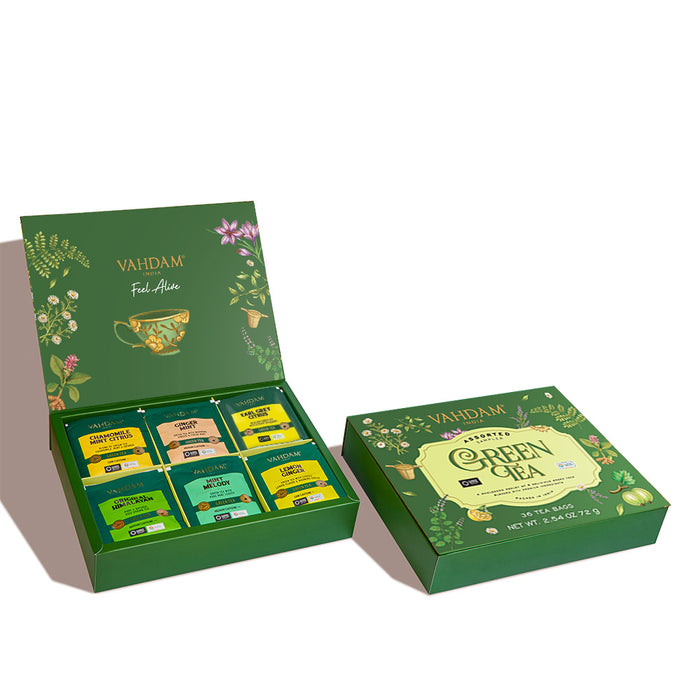 Green Tea Assortment Set, 6 Variants