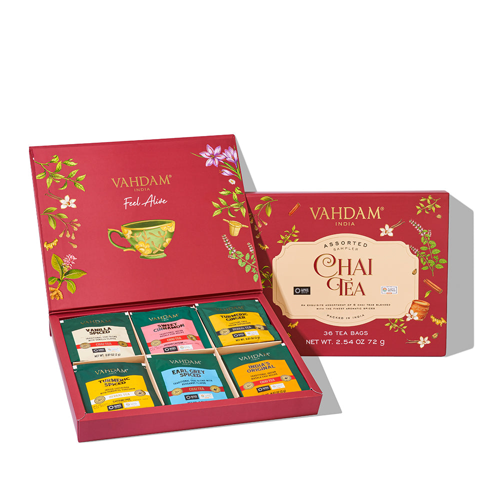 Assorted Chai Teas Gift Set, 6 Variants