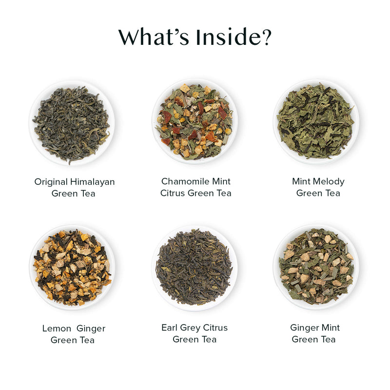 Green Tea Assortment Set, 6 Variants