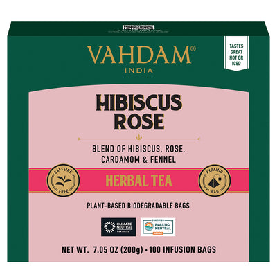 Buy Hibiscus Rose Tea Bags Online (100 Count)