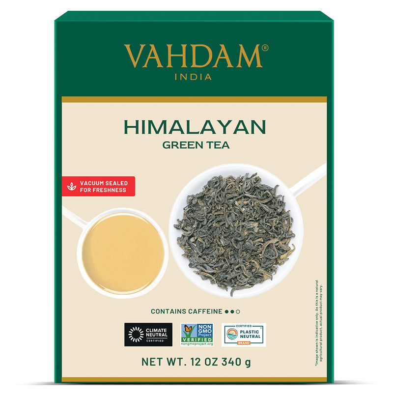 Himalayan Green Tea Loose Leaf, 12 oz | Fresh Green Tea | VAHDAM®