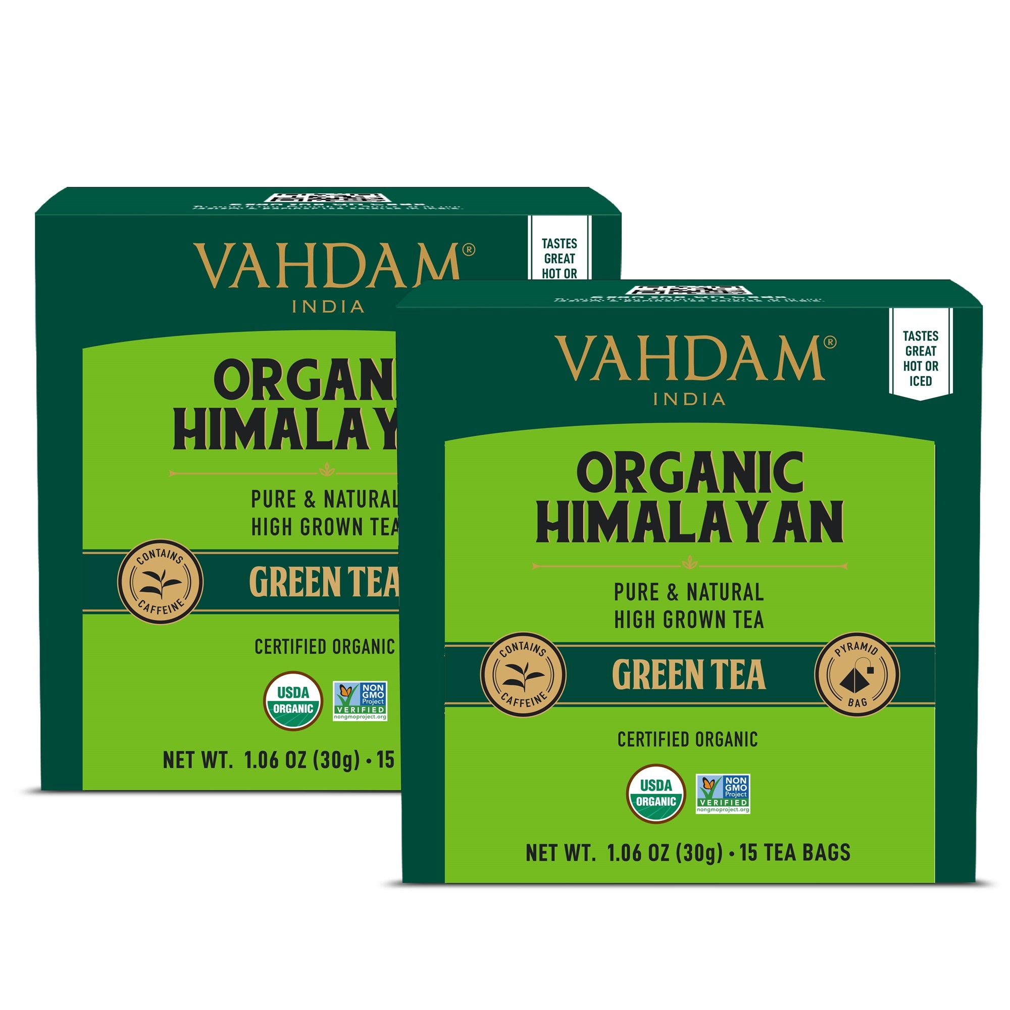 Himalayan Green Tea | 30 Long Leaf Pyramid Tea Bags