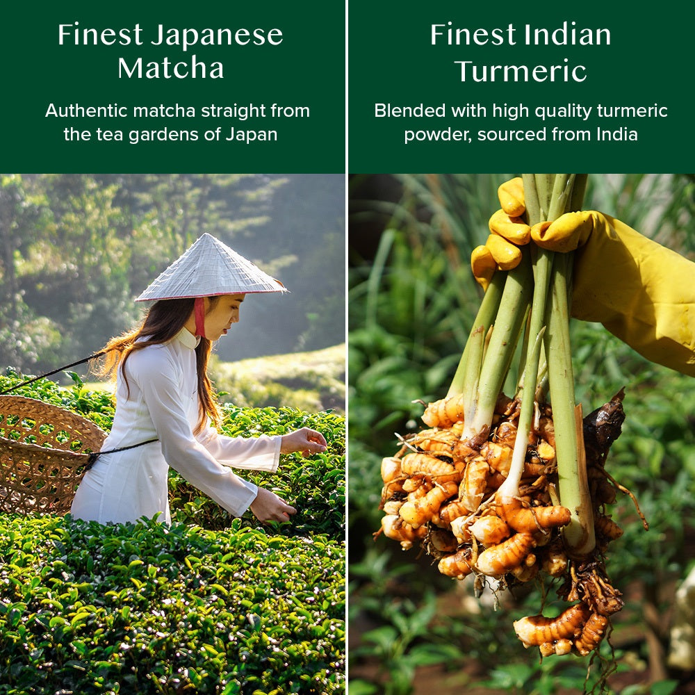 Turmeric Matcha Green Tea | Japanese Green Tea Powder | 1.76 Oz ...