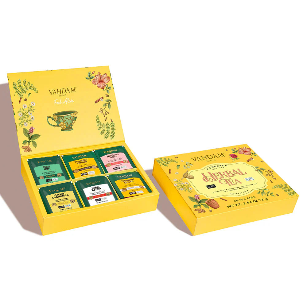 Assorted Herbal Teas Gift Set, 6 Variants