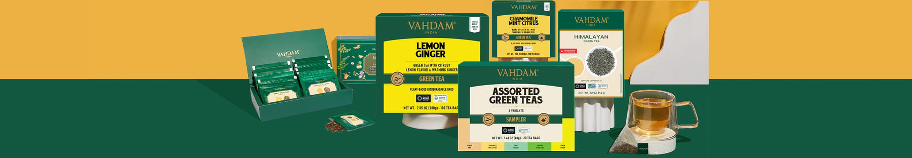 Premium Green Tea Collection | Pure & Fresh | VAHDAM®