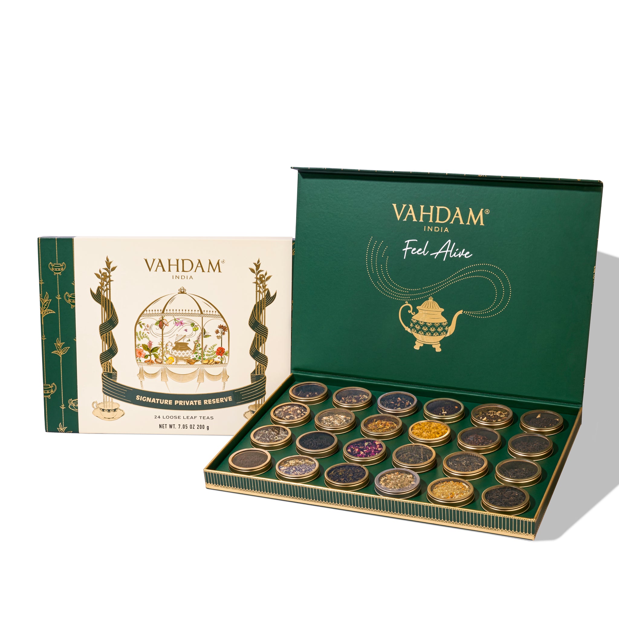 Signature Private Reserve Tea Gift Set, 24 Teas | Premium Loose Leaf ...