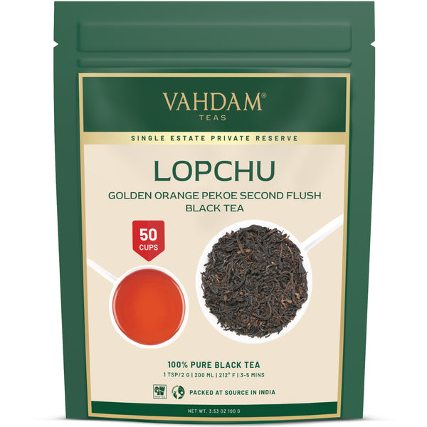 Lopchu Golden Orange Pekoe Darjeeling Second Flush Black Tea - VAHDAM® USA